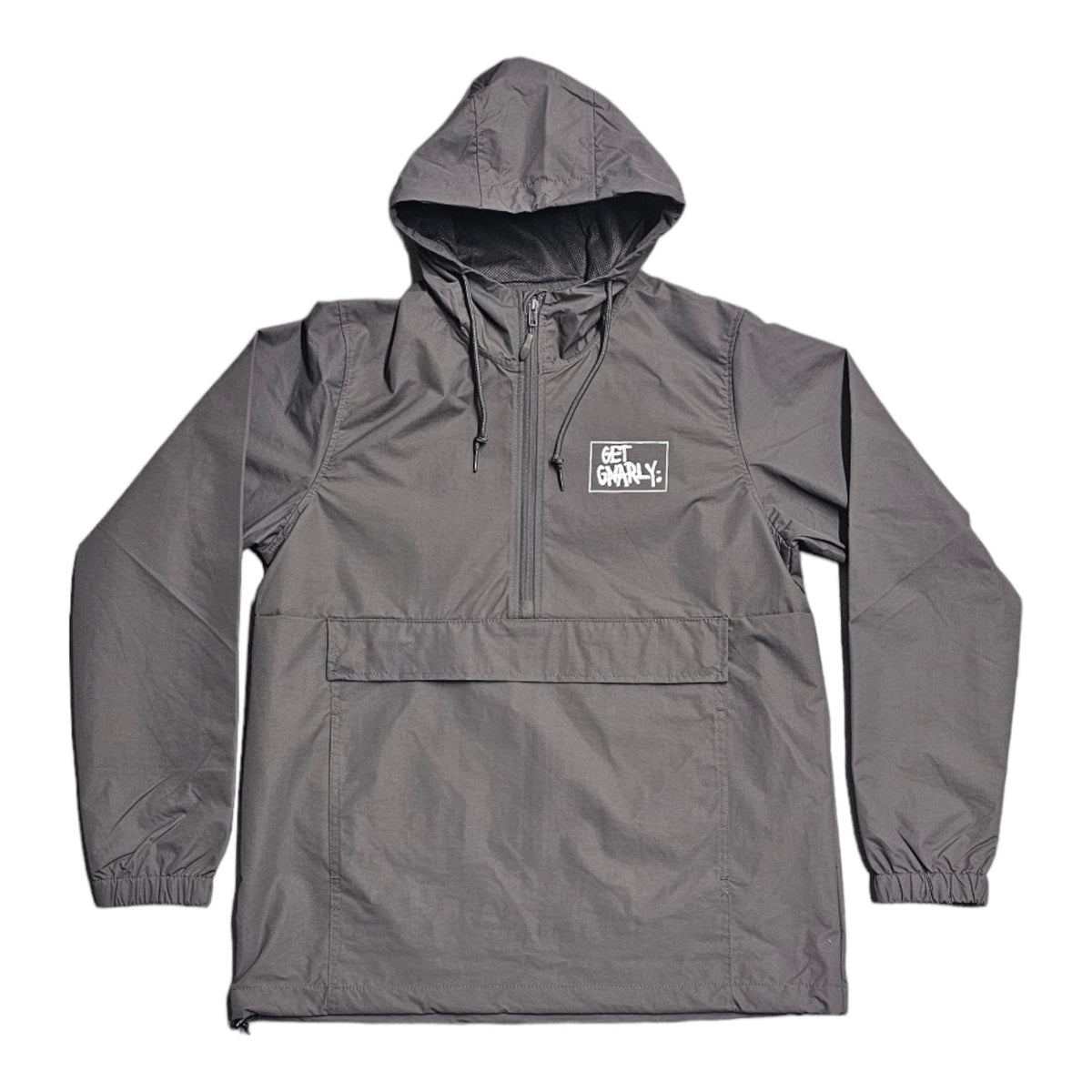 Box Logo Anorak Windbreaket Jacket Graphite | Get Gnarly